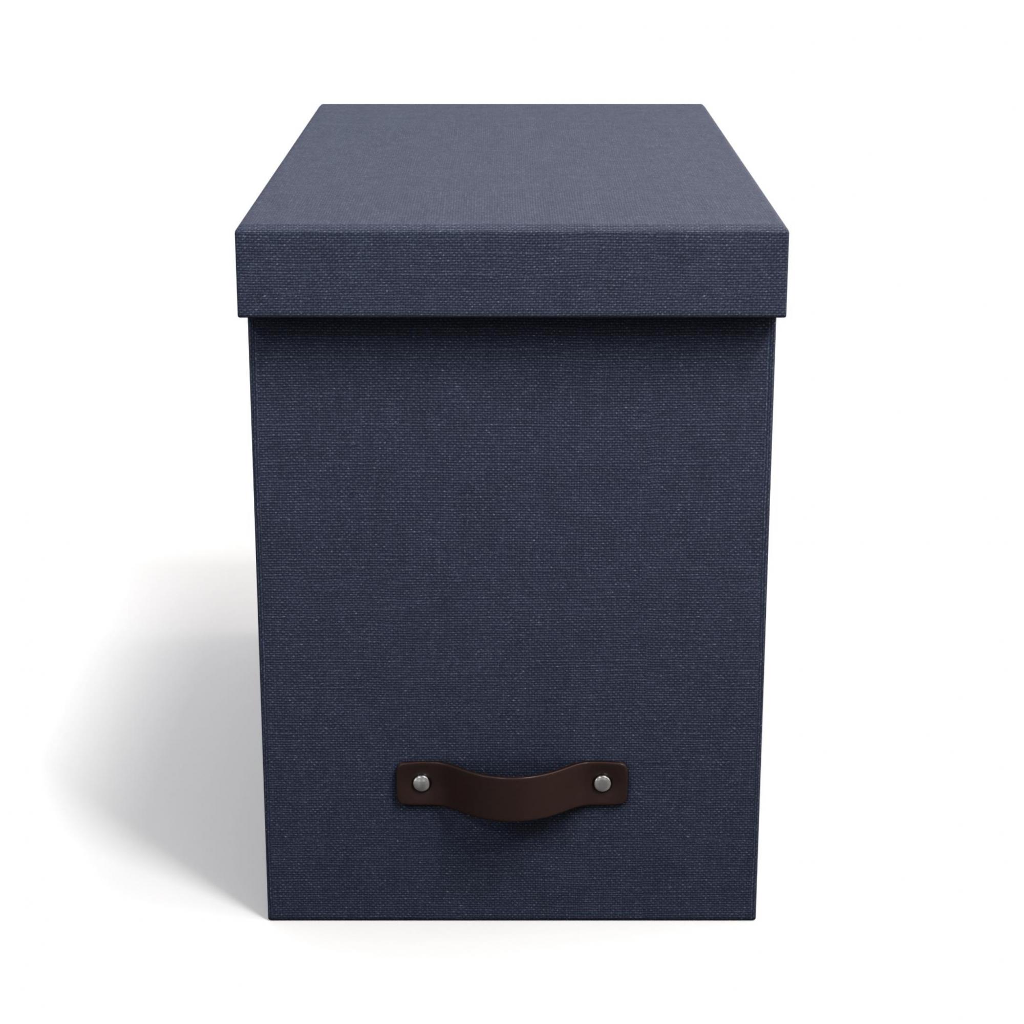 Cutie organizare documente cu 8 fisiere, Albastru, JOHAN, 18.5x35x26.5 ...