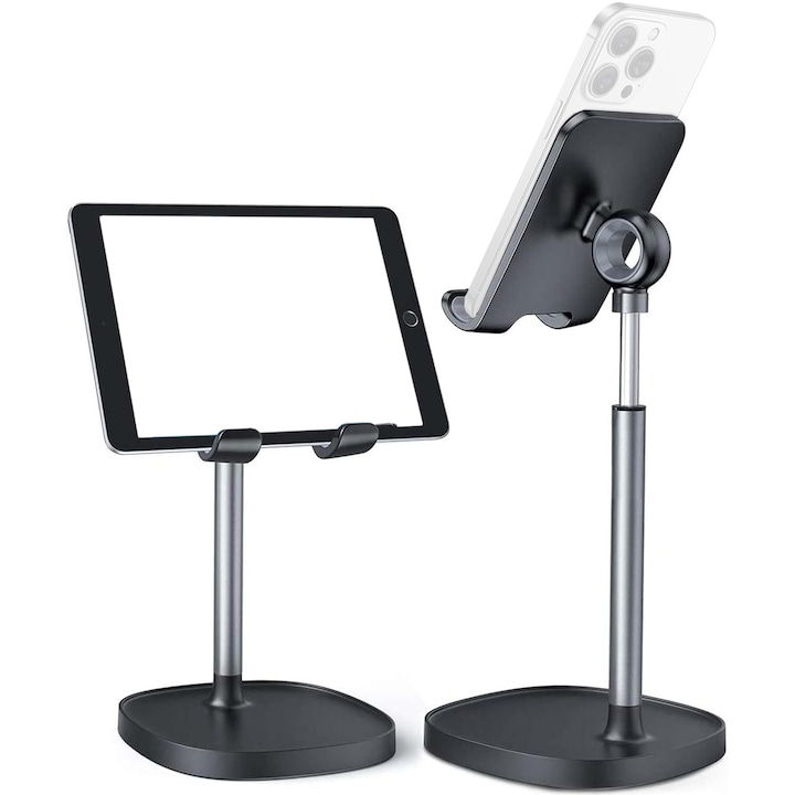 Suport universal birou pentru telefon sau tableta, reglabil, anti ...
