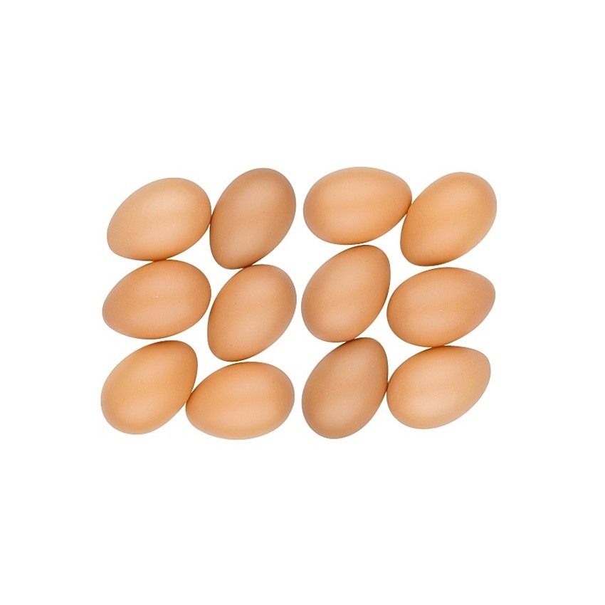 Set 6 oua din plastic cu gaura - maro, 6 cm - eMAG.ro