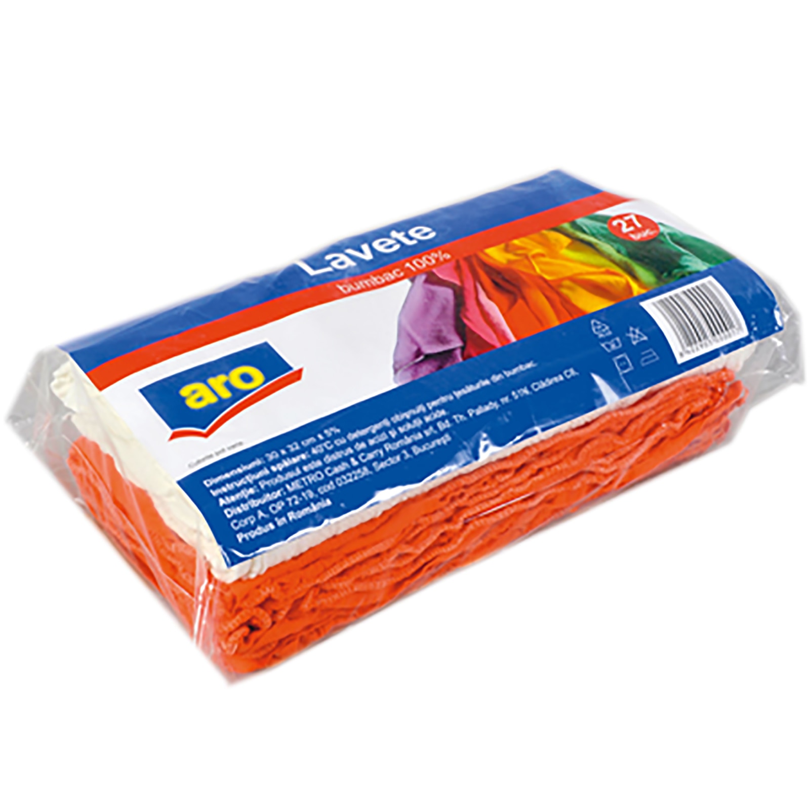 Lavete Bumbac 30 X 32 cm, 27 buc. Aro - eMAG.ro