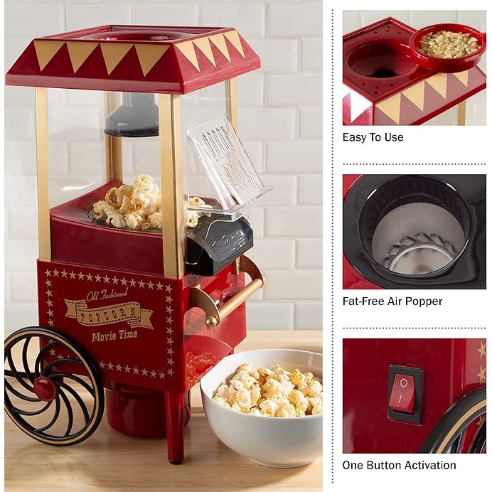 Aparat de facut Popcorn, Fara Ulei, Sweet & Pop - eMAG.ro