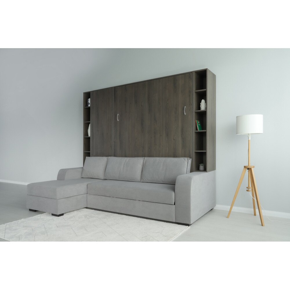 Pat 160x200 Rabatabil Narcis cu coltar- 3 locuri, Gri, ICAM ...