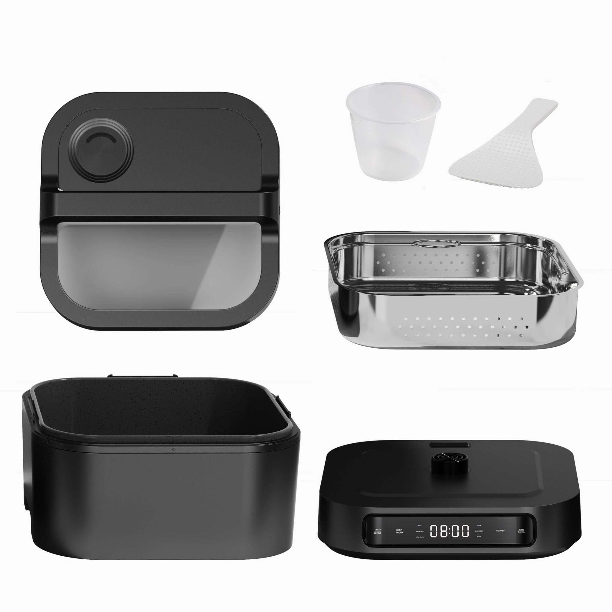 Multicooker Profesional TurboTronic TT-DMC20, 1200W, 4 L, 6 Programe ...