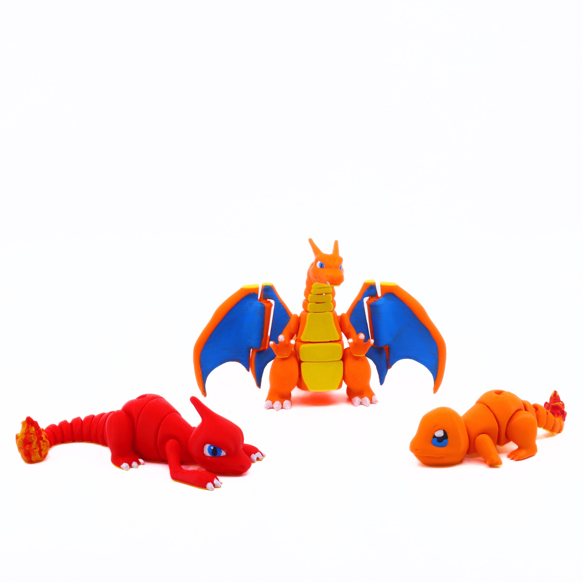 Set Figurine Pokemon Battle Charmander Evolution, printat 3D, 20 cm ...