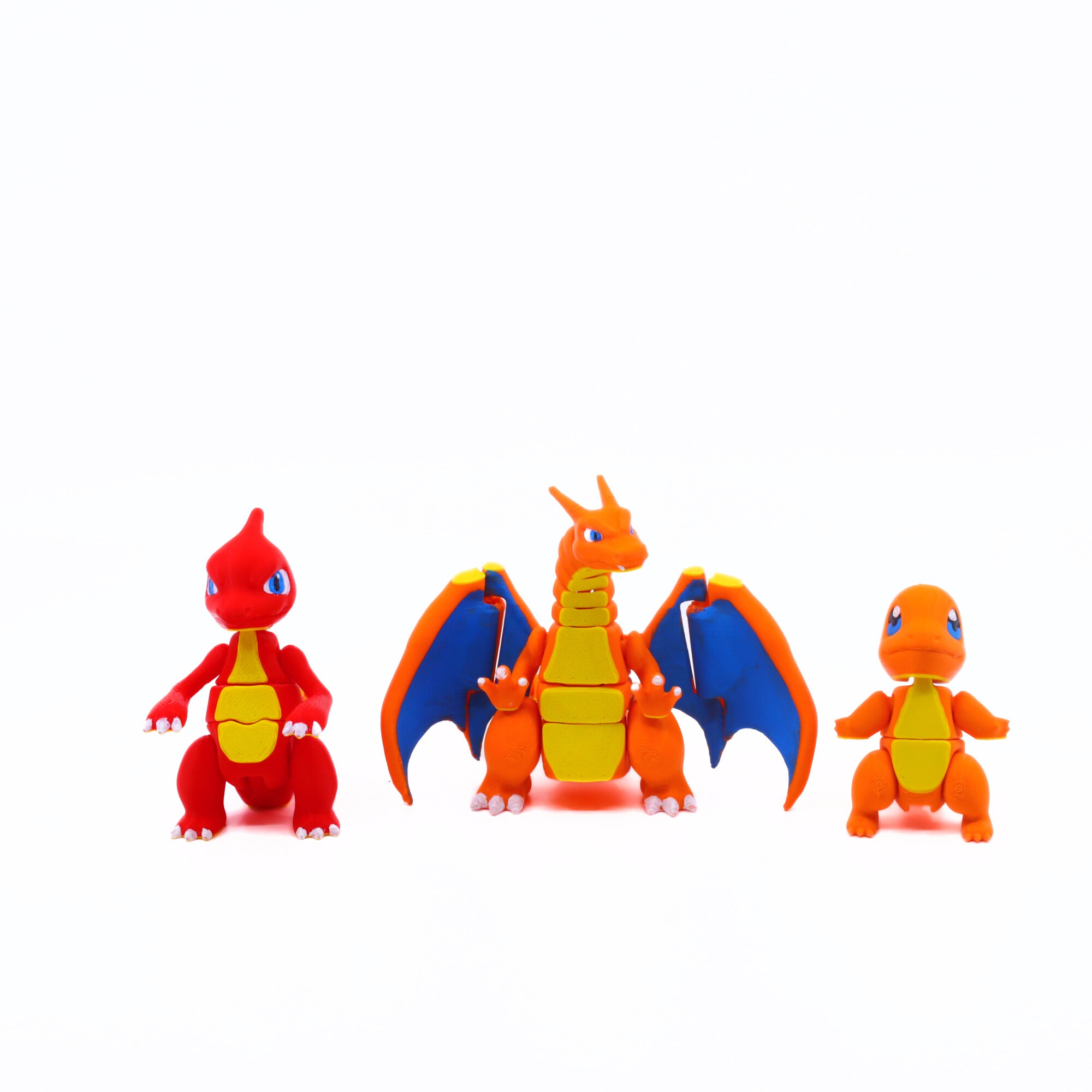 Set Figurine Pokemon Battle Charmander Evolution, printat 3D, 20 cm ...