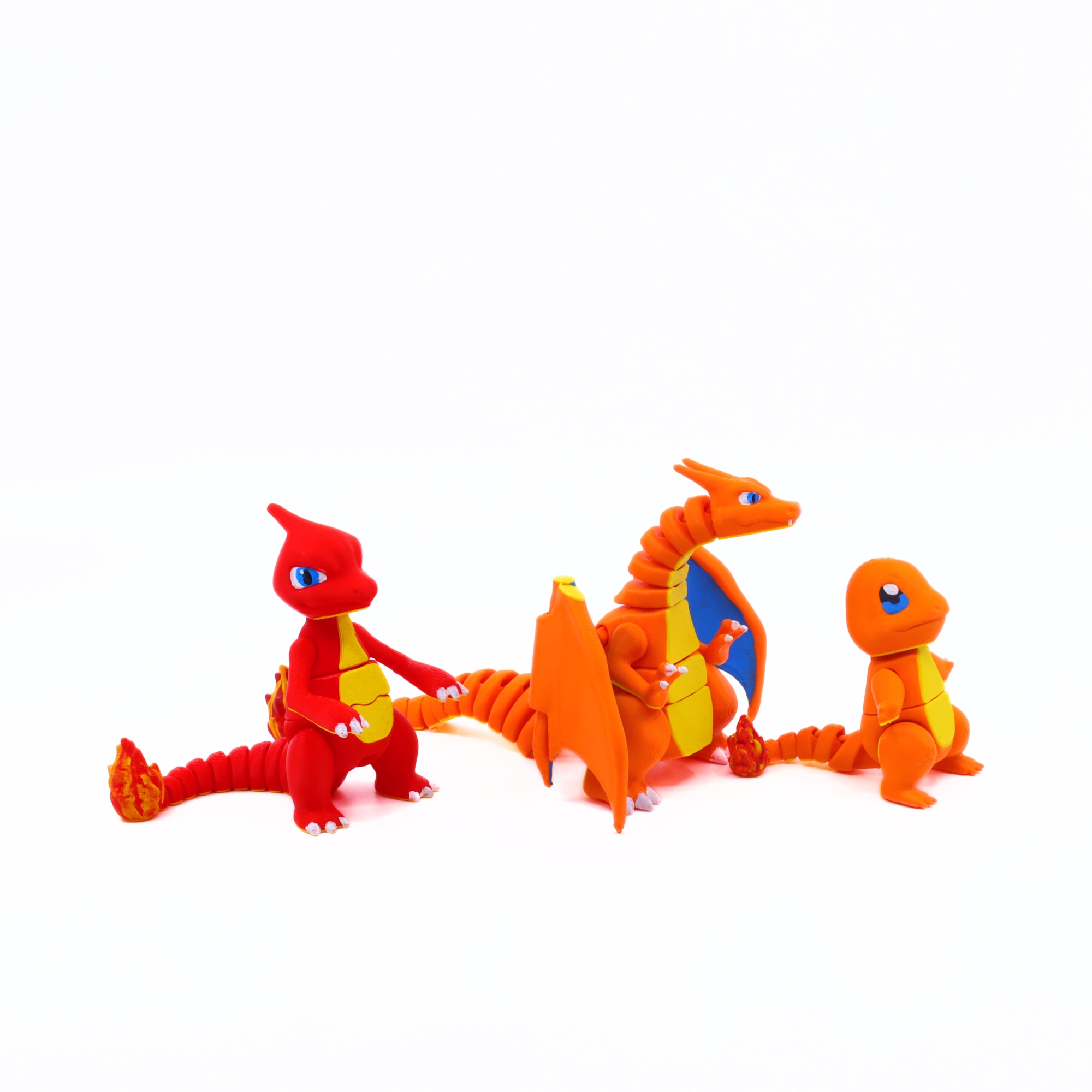 Set Figurine Pokemon Battle Charmander Evolution, printat 3D, 20 cm ...