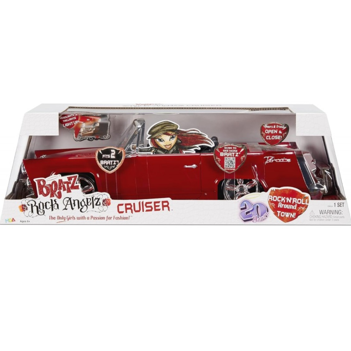 Masina BRATZ ROCK ANGELZ 20 Years Special Edition Cruiser-Convertible ...