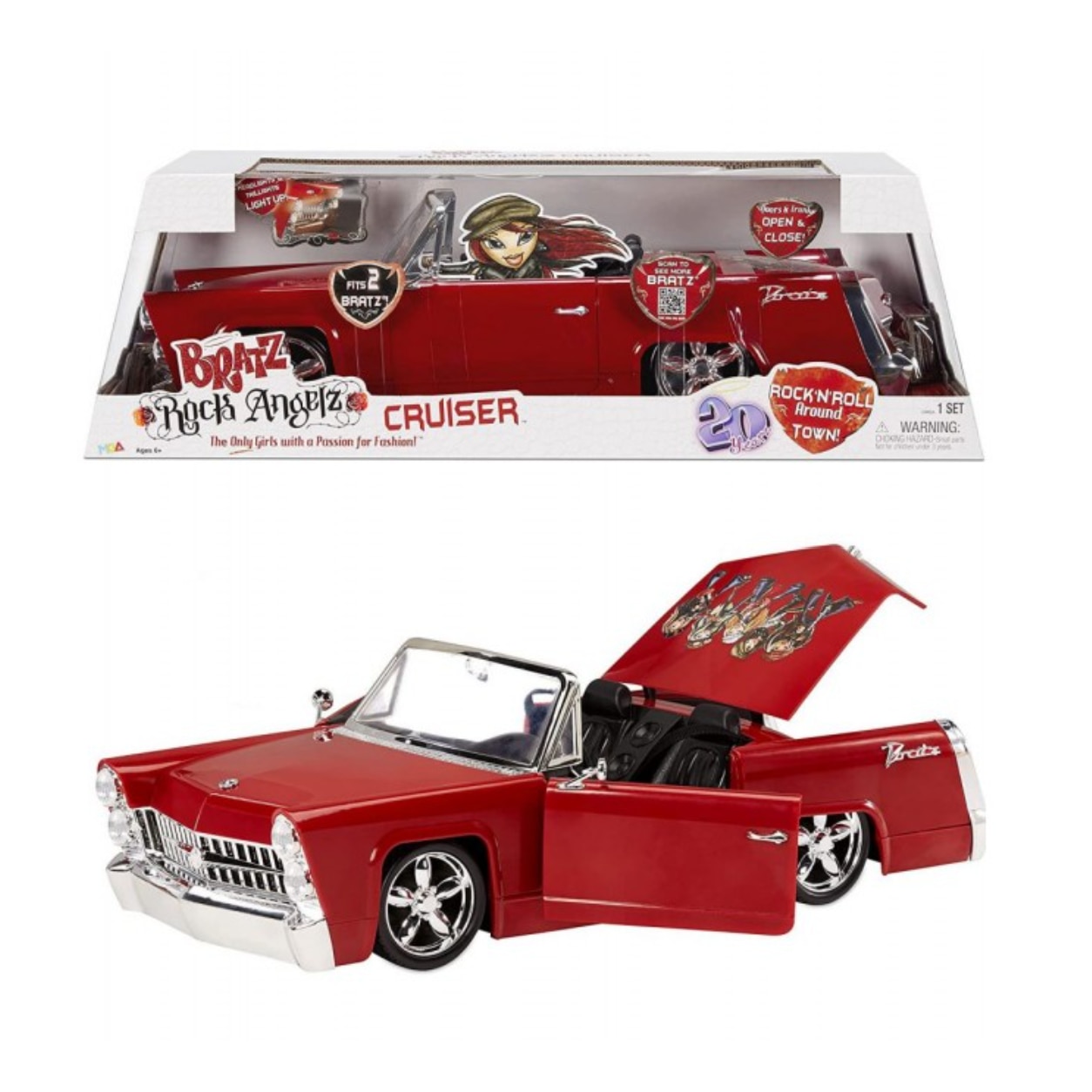 Masina BRATZ ROCK ANGELZ 20 Years Special Edition Cruiser-Convertible ...