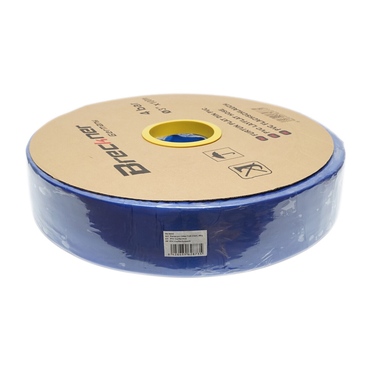 Furtun plat apa pentru irigat din PVC 3 toll lungime 100m, PN4 Breckner ...