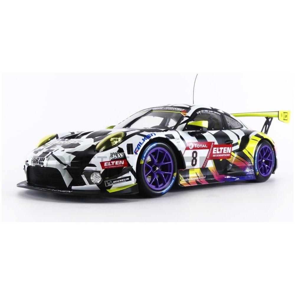Macheta Porsche 911 GT3 R #8 24hrs Nurburgring 2019 cu vitrina ...