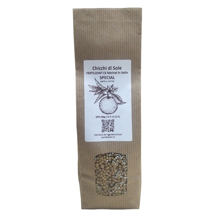 Fertilizant ingrasamant complex pentru citrice, Chicchi di Sole, 500 gr ...