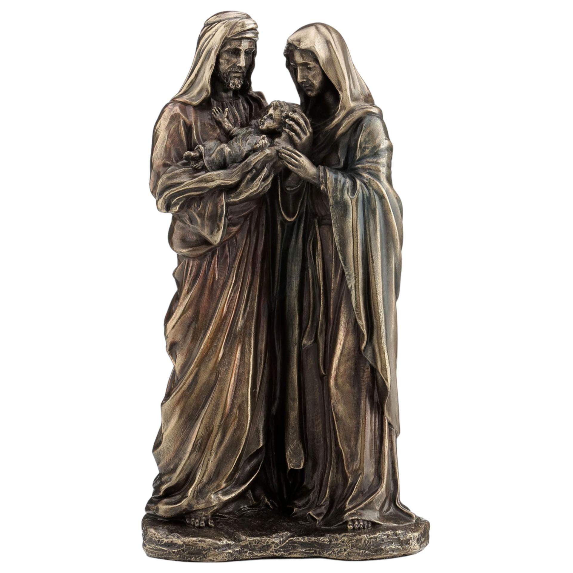 Figurina, Sfanta Familie, Rasina cu strat de bronz, 20 cm, WU77194A4 ...