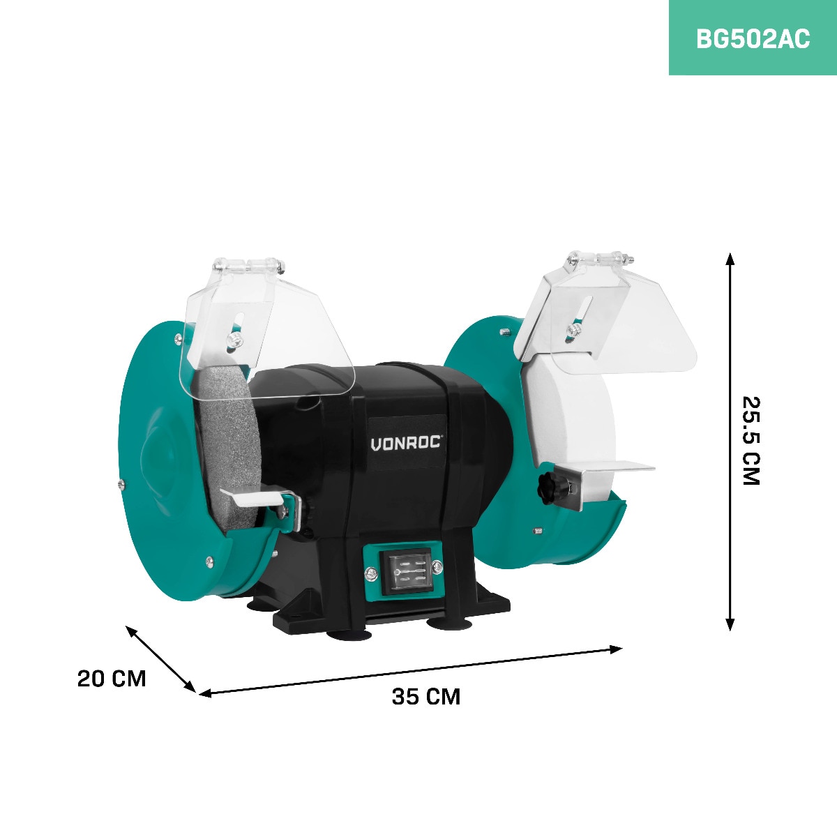 Polizor de banc. VONROC, BG502AC, 250W, 150mm - eMAG.ro
