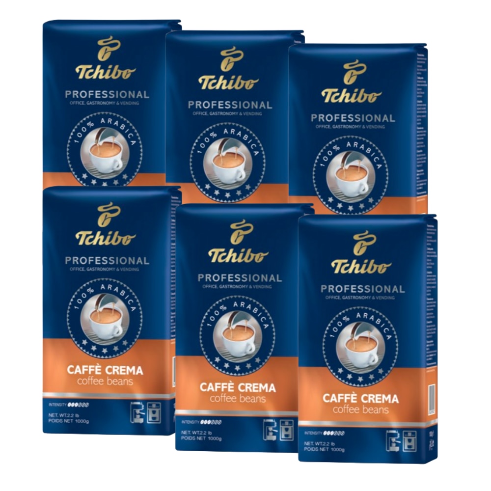 Pachet 6x Tchibo Professional Caffe Crema boabe 1kg - eMAG.ro