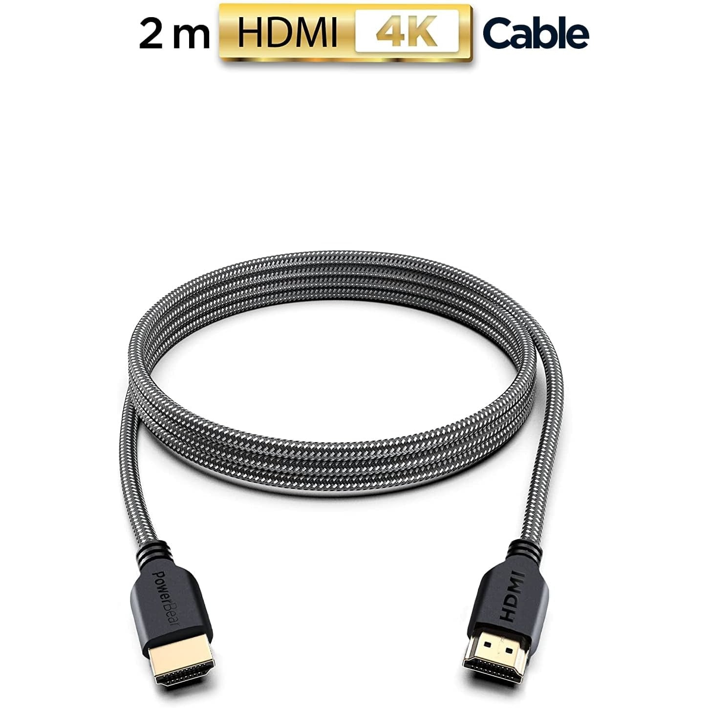 Cablu HDMI 4K PowerBear, 60Hz, Ultra HD, 2K, 1080P, compatibil ARC ...