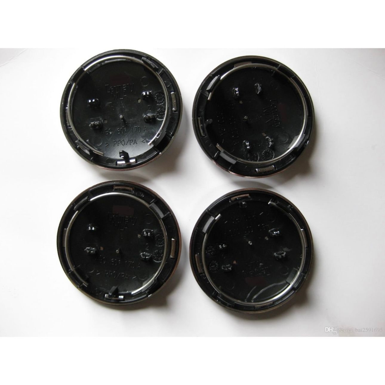 Set 4 capacele roti 69mm negre, Audi A3, A4, A5, A6, A7, A8, Q3, Q5, Q7 ...