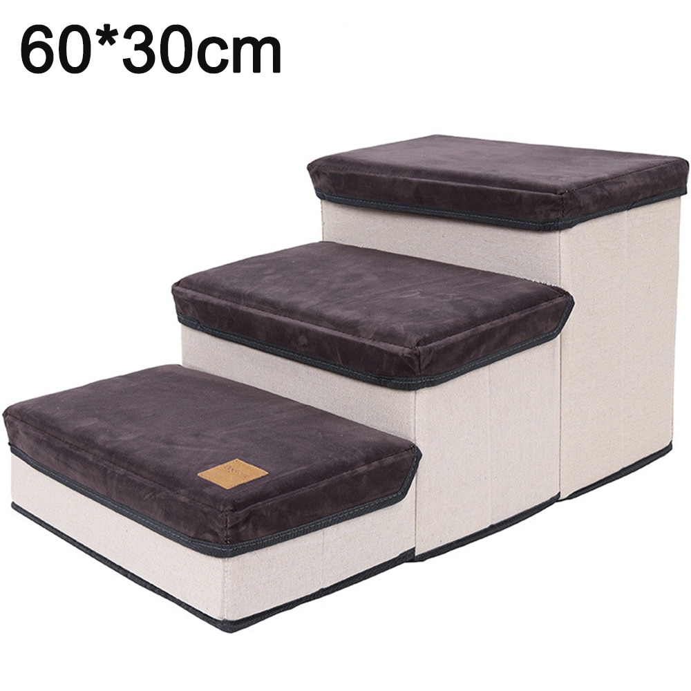 Scara pentru animale, Pliabila, 60x30cm, Alb/Gri - eMAG.ro