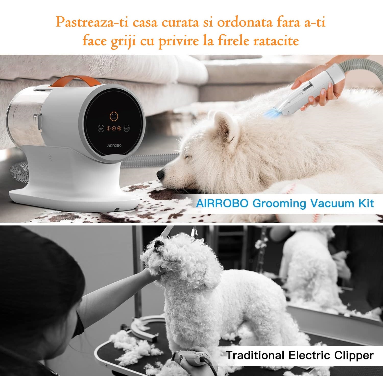 Masina De Tuns Animale, Caini, Pisici, EvoSmart™ PG100 AirRobo ...