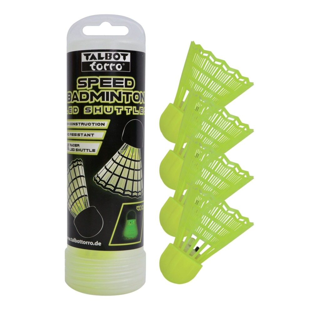 Set 4 fluturasi LED Badminton TALBOT TORRO, Lumina LED - eMAG.ro