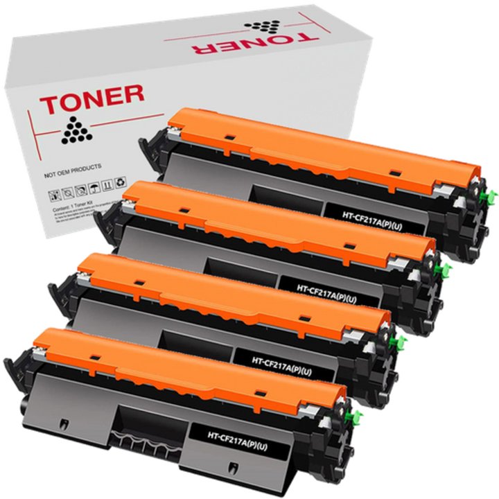 Set 4 cartuse toner compatibile cu HP CF217A pentru imprimante HP ...