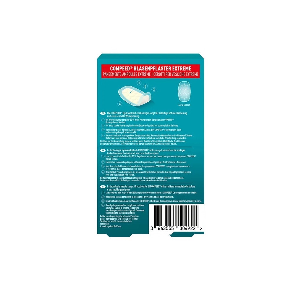 Plasture pentru basici calcai Compeed Extreme Blister Medium ...