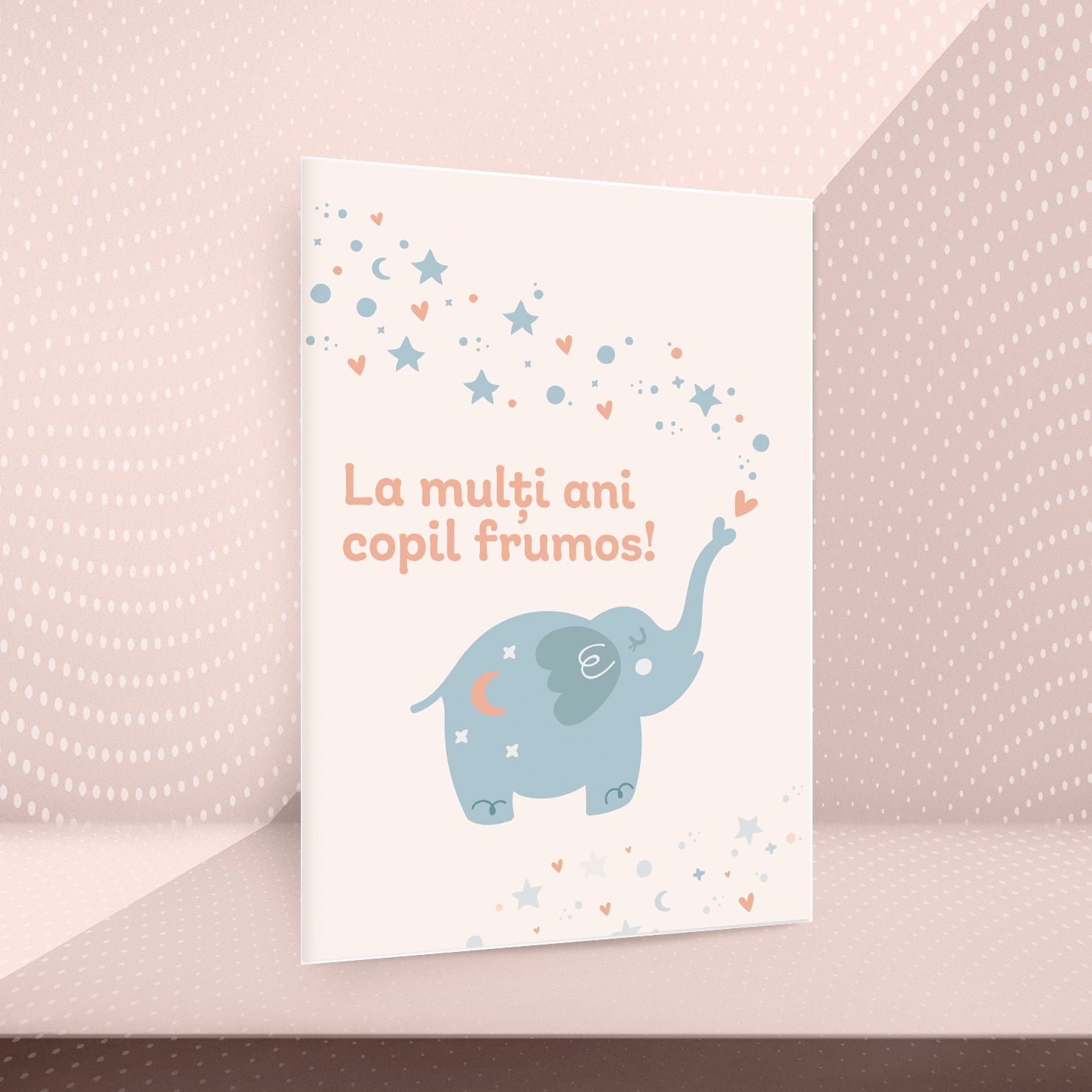 Felicitare cu mesaj urare La multi ani copil frumos format A6, 10.5x14 ...