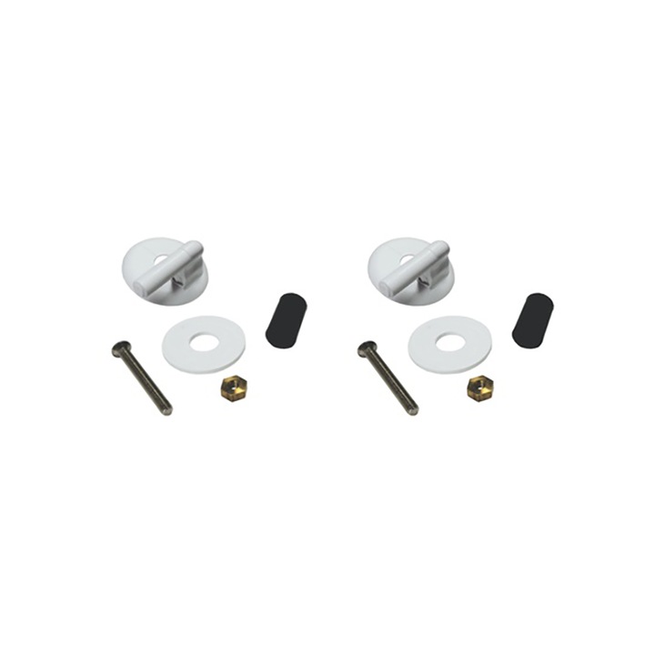 Surub din plastic pentru prindere capac WC, model Gala, 2 buc / set ...