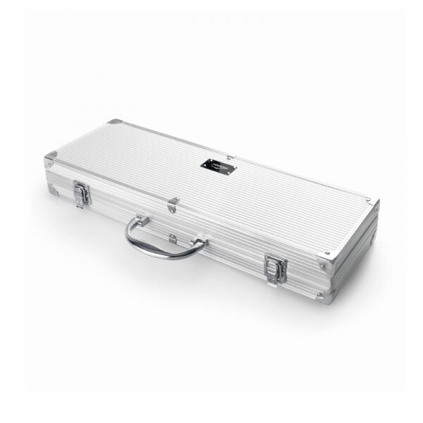 Set 5 ustensile pentru gratar cu geanta de aluminiu, Barbeque Expert ...