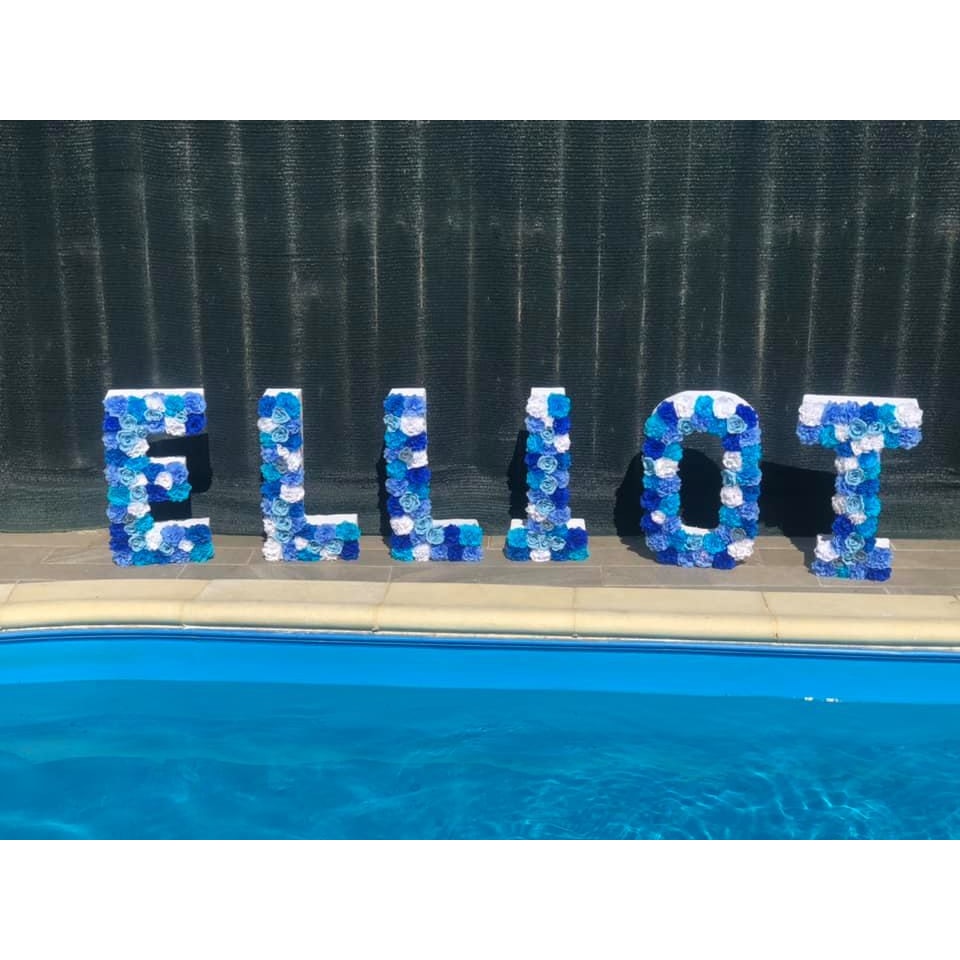 Litere din flori botez nume baietel - eMAG.ro