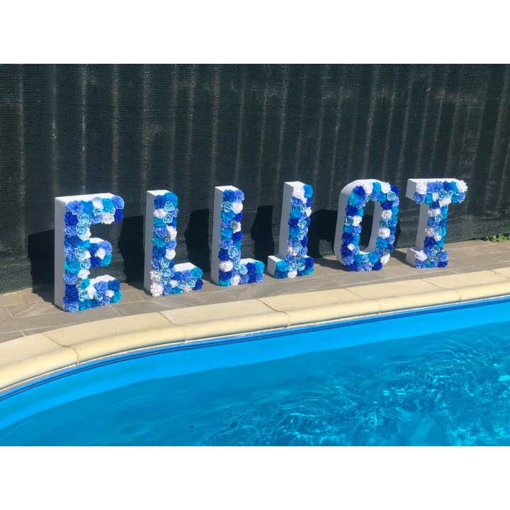 Litere din flori botez nume baietel - eMAG.ro