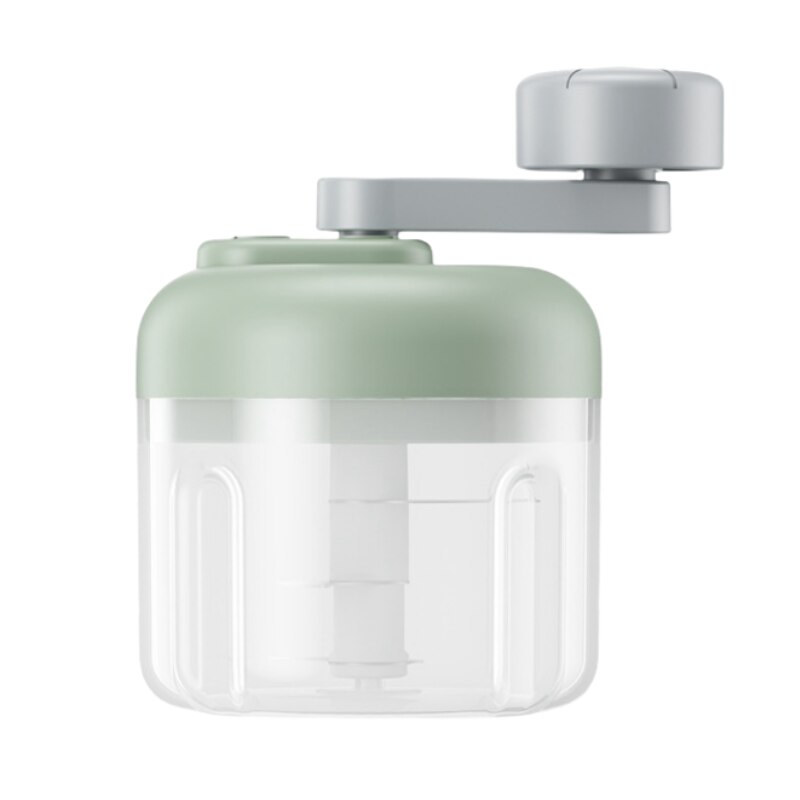 Mini tocator manual de bucatarie, Polipropilena/Inox, 250 ml, Verde ...