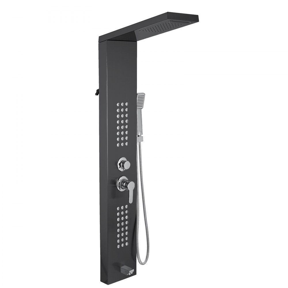 Panou de Dus 5 in 1, Electric, 127 x 47 x 20 cm, 5 Functii, Otel ...