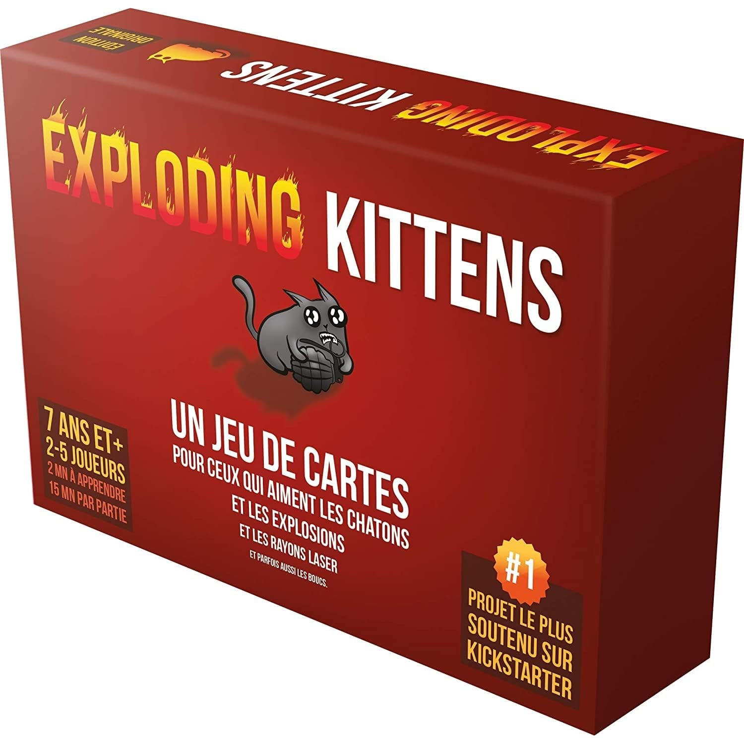 Joc de Societate, Exploding Kittens, Original Edition, 2-5 jucatori, 16x4x11cm, Multicolor - eMAG.ro