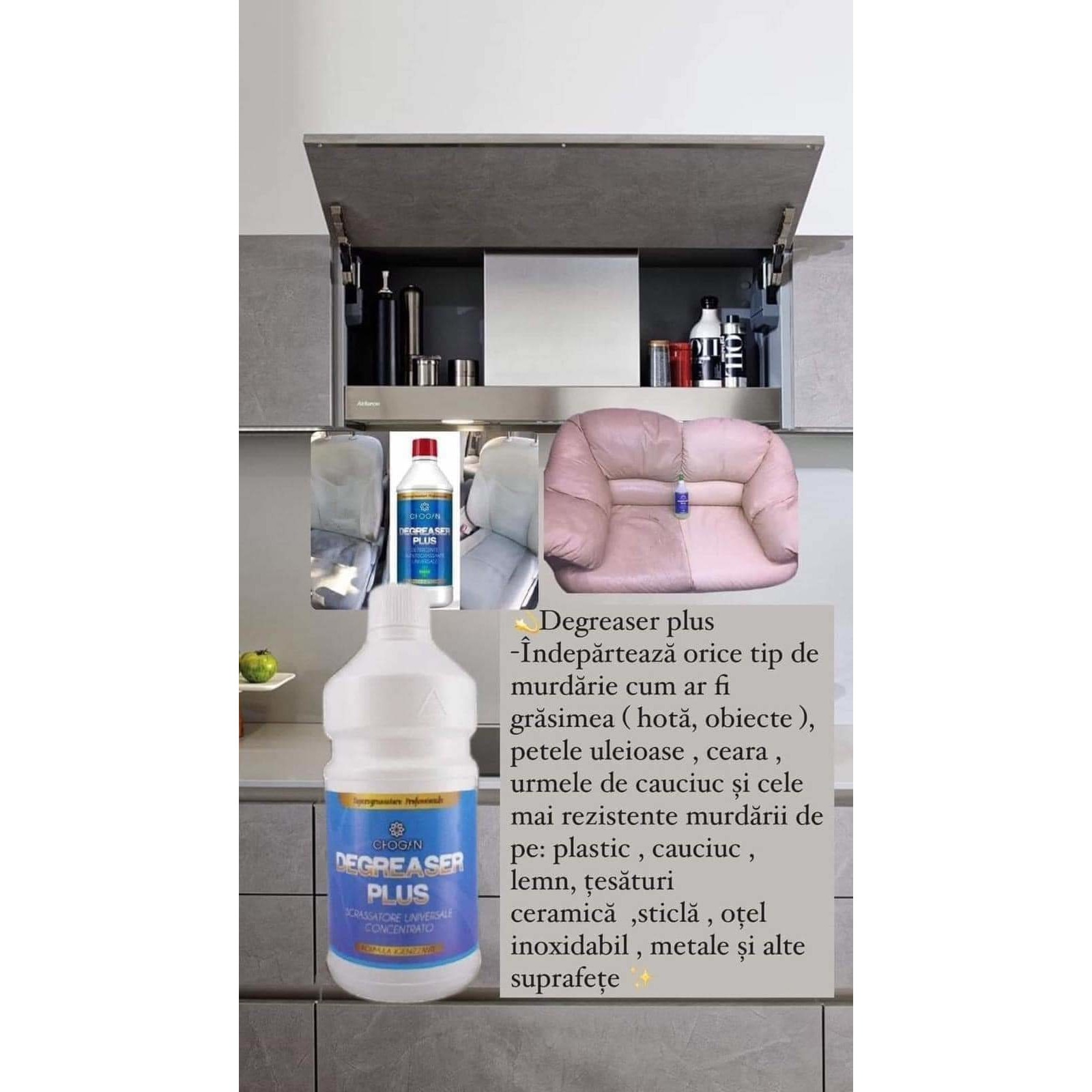 Detergent universal, DEGREASER PLUS, CHOGAN, 750ml - eMAG.ro