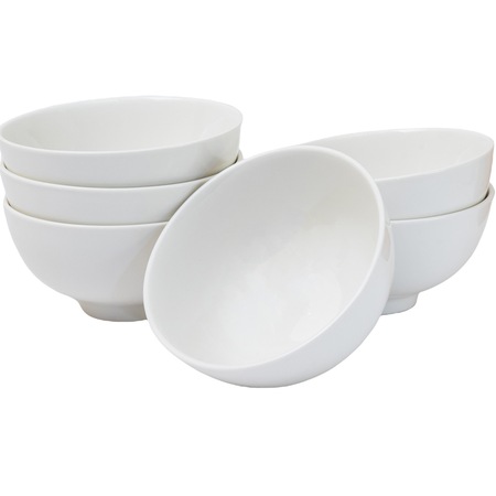 Set 6 boluri Cesiro, portelan, alb, 190ml - eMAG.ro