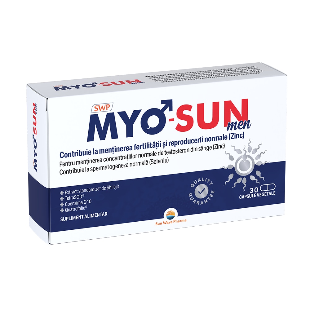 Myo-Sun Men, Sun Wave Pharma, PrimaVie™, L-carnitina, seleniu, zinc ...