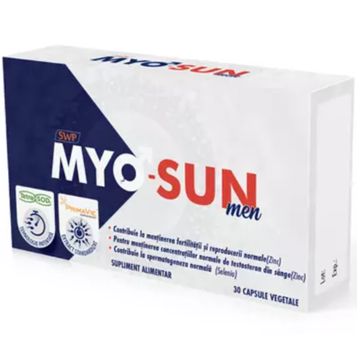 Myo-Sun Men, Sun Wave Pharma, 30 capsule - eMAG.ro