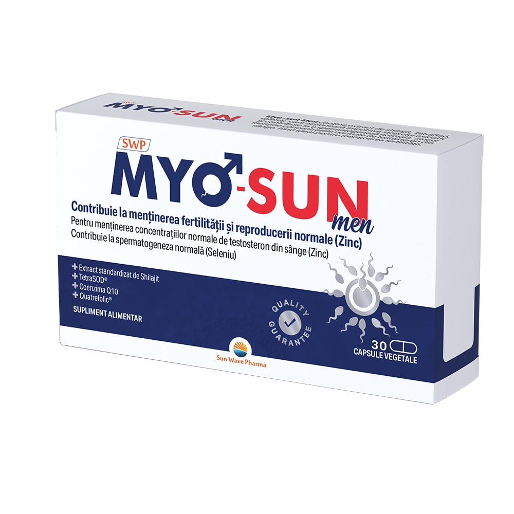 Myo-Sun Men, Sun Wave Pharma, PrimaVie™, L-carnitina, seleniu, zinc ...