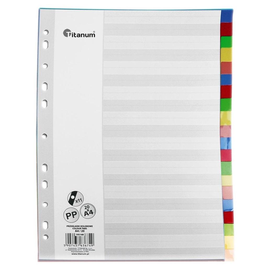 Separatoare pentru dosare, Other, Polipropilena, A4, 20 coli ...