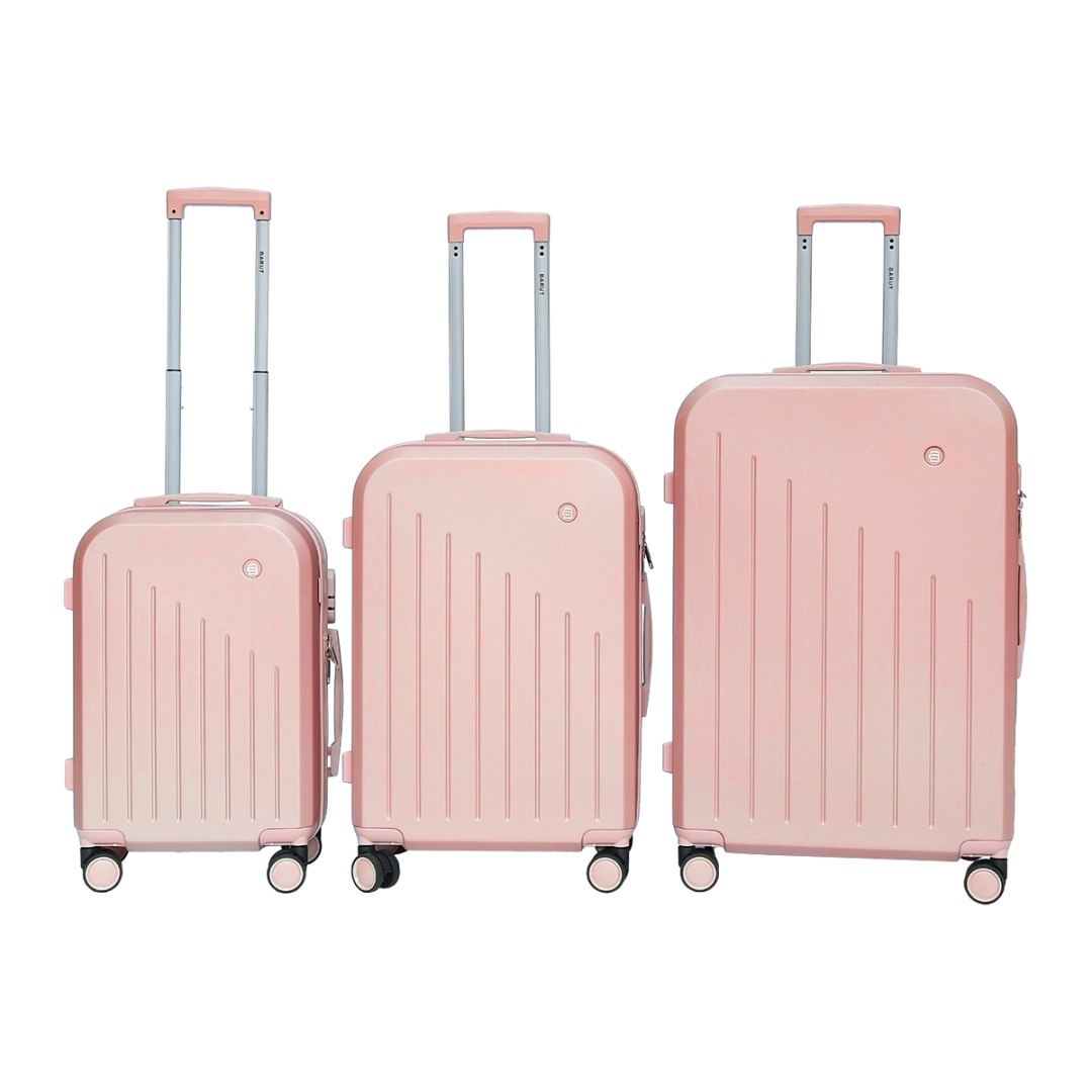 Set 3 de valize, 3in1, Roz Pudrat, ABS - eMAG.ro