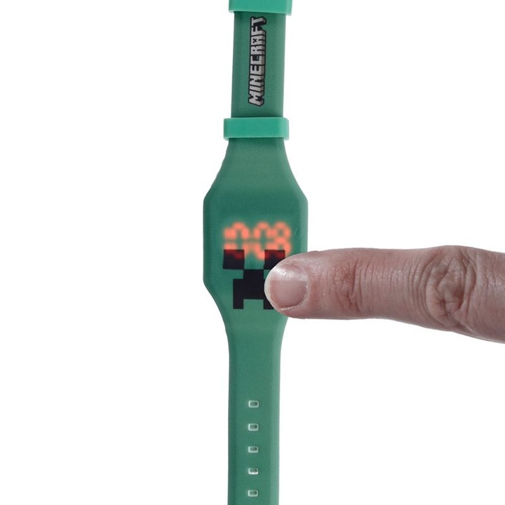 Ceas pentru copii, Model Minecraft, Silicon, Multicolor - eMAG.ro