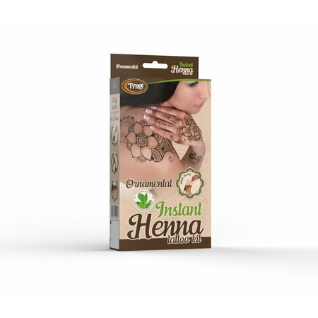 Set tatuaje henna, Pudra, Ornamental, Maro - eMAG.ro