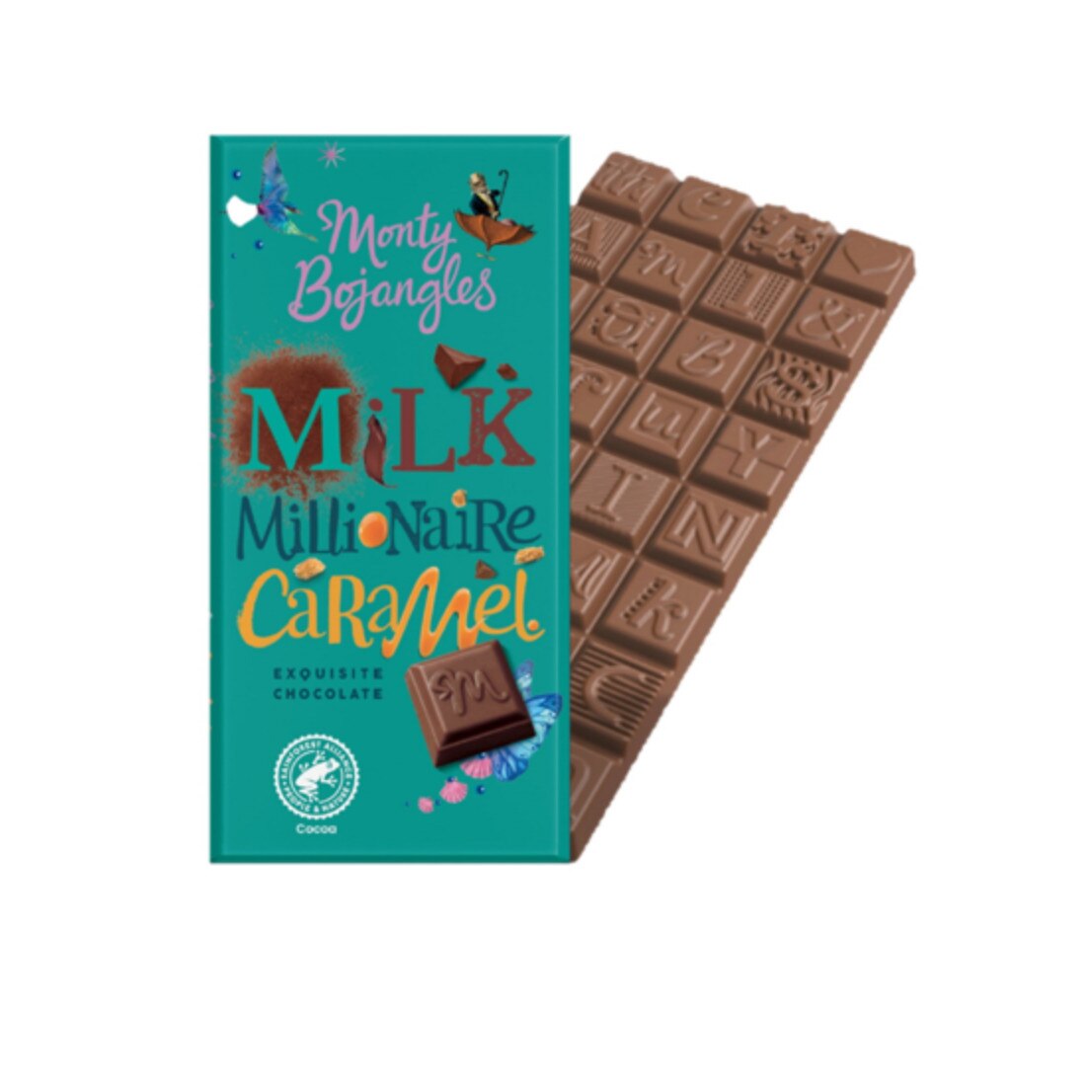 Tableta din ciocolata Monty Bojangles Milk Millionaire Caramel 150g ...
