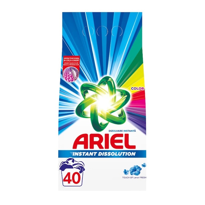 Set 2 x Detergent de Rufe Pudra Ariel Lenor Touch Color, 3 kg - eMAG.ro