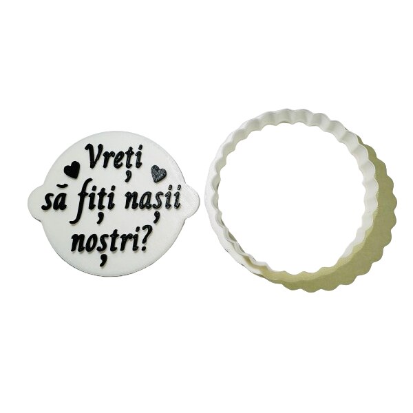 Stampila pentru Prajituri, Set Vreti sa fiti nasii nostri, O Stampila ...
