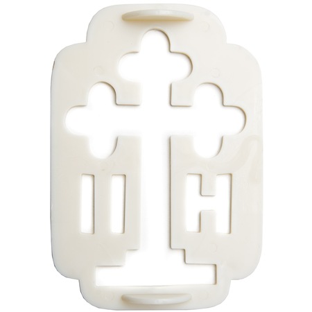 Tipar Cruce dreptunghiular din plastic, II H, pentru ornat coliva ...