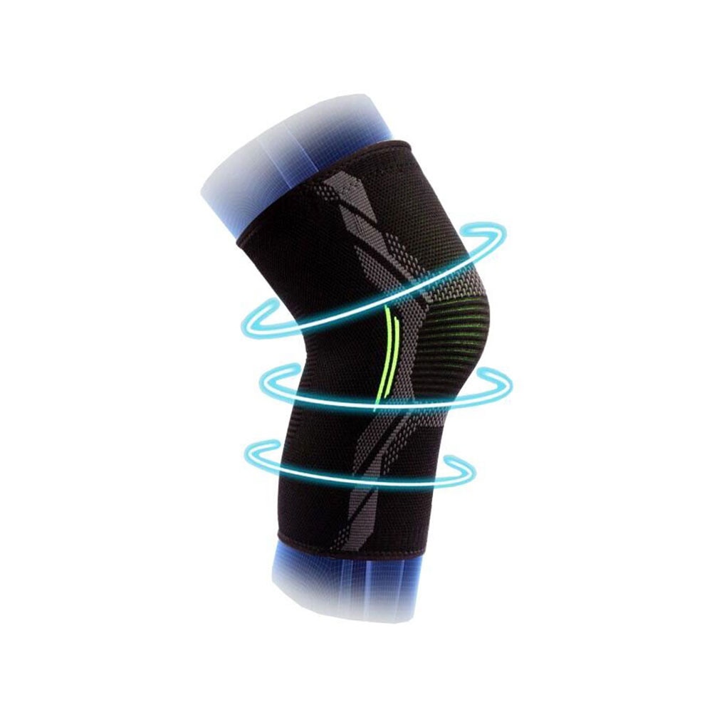 Genunchiera elastica Merco KN02, marimea S, negru-alb - eMAG.ro