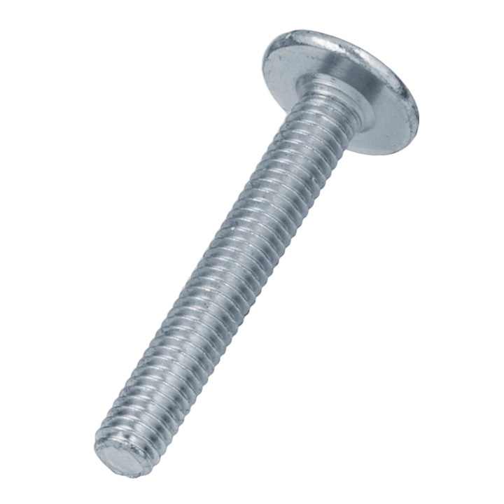 Surub Cap Bombat Saiba M4x25 Otel zincat 50 bucati - eMAG.ro