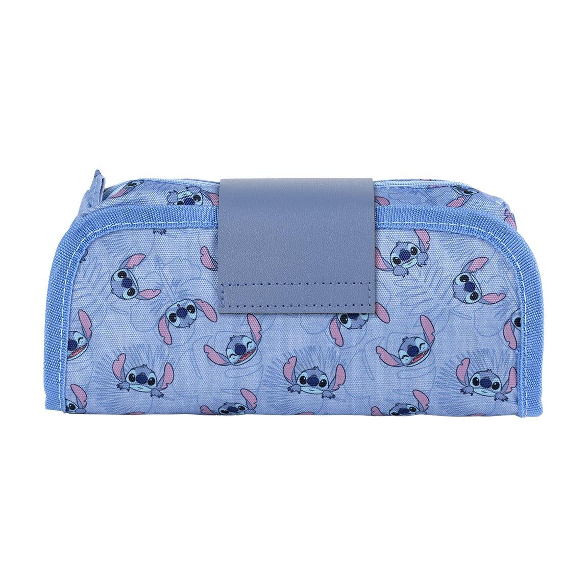 Penar 3 compartimente neechipat Stitch, 22x10x5 cm Albastru - eMAG.ro