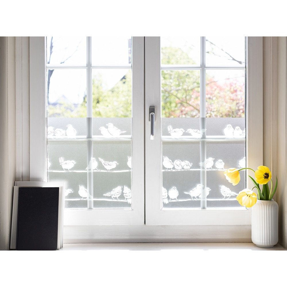 Autocolant geam d-c-fix Filippa, static, efect geam sablat, tip bordura ...